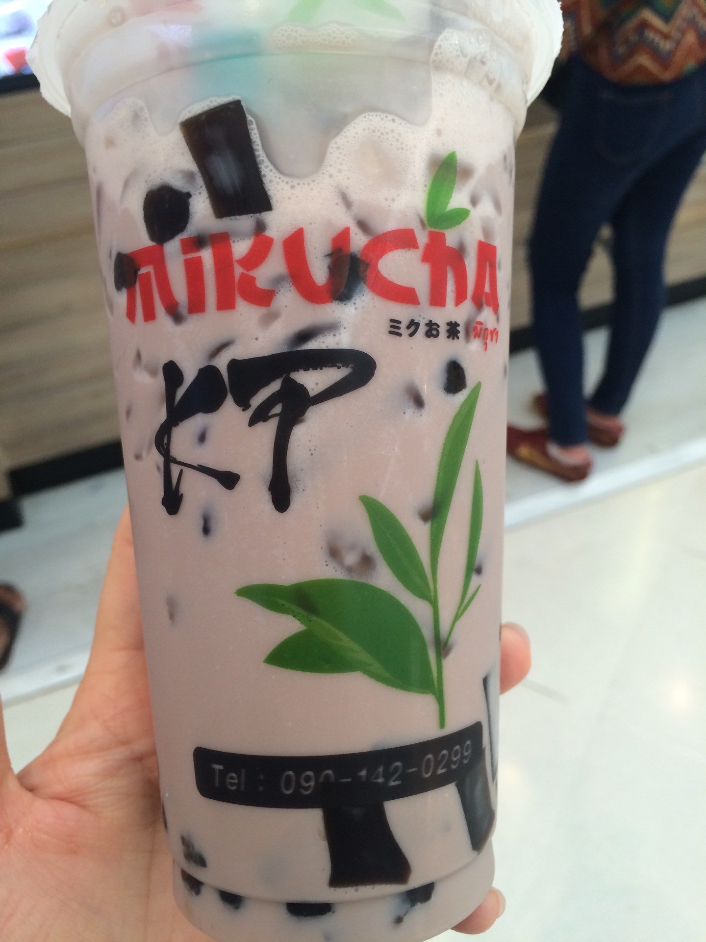 รีวิวที่แนะนำ ชานมเผือก ใส่ไข่มุกและเฉาก๊วย