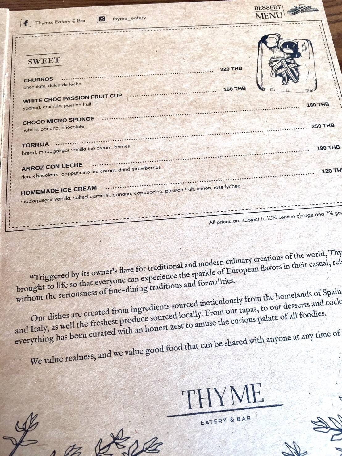 รูป THYME Eatery&Bar