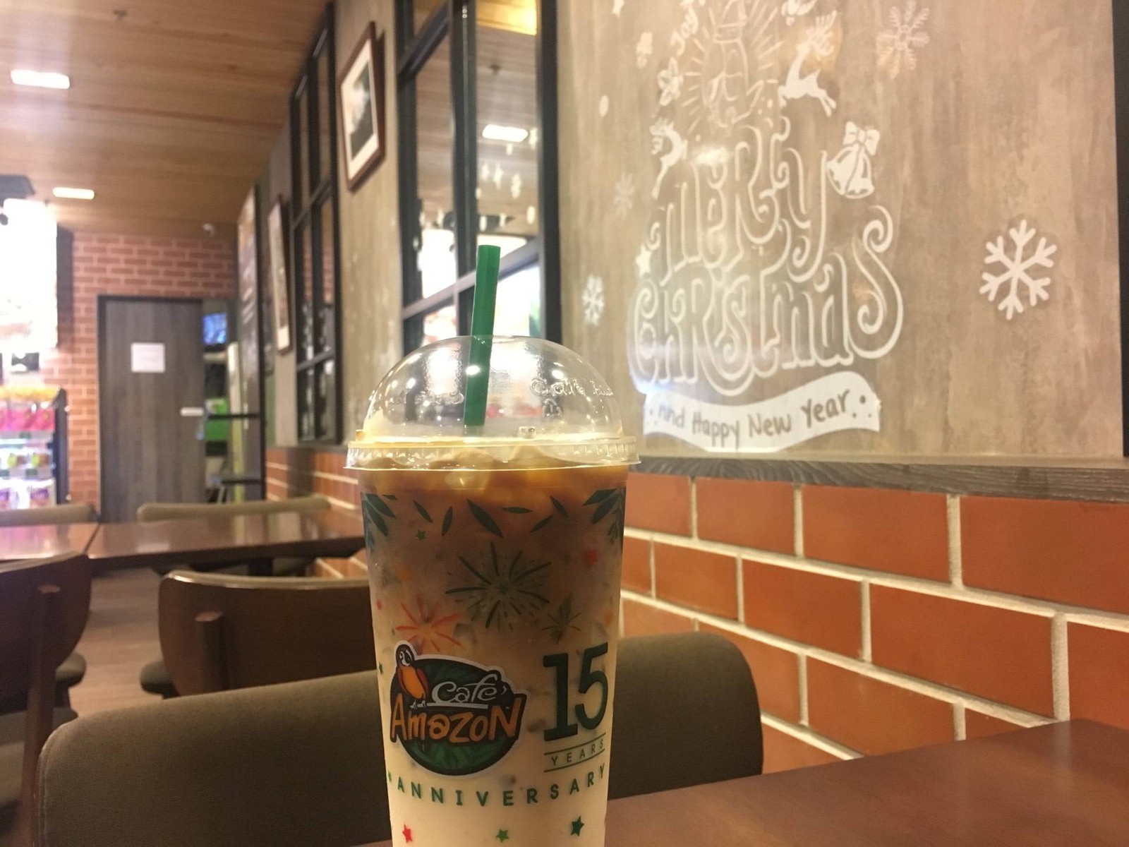 Iced Chestnut Latte ร้าน Café Amazon - SC1674 เดอะมอลล์ ท่าพระ