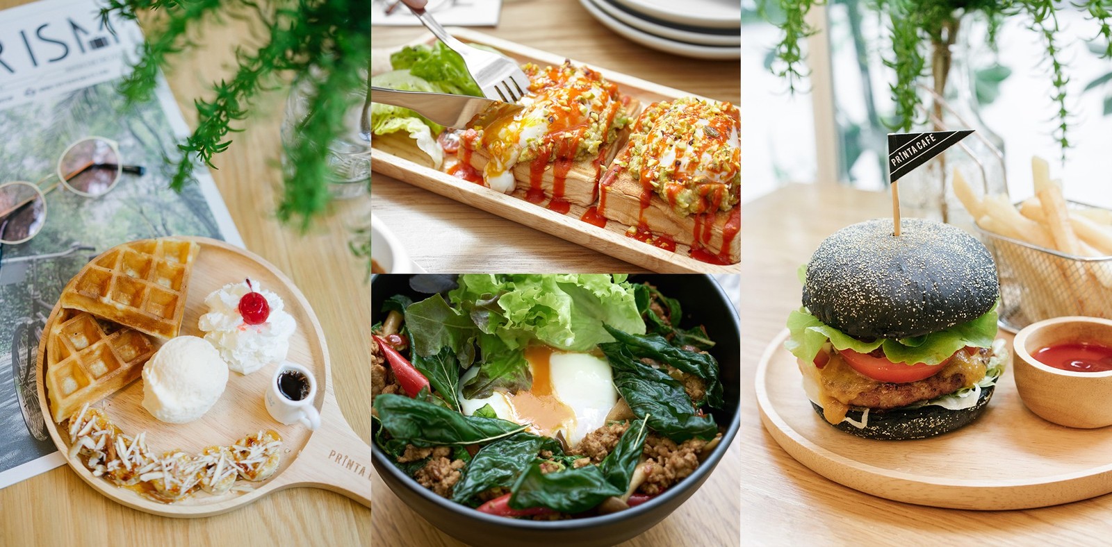 “Printa Cafe” บรันซ์คาเฟ่แสนสงบหลังวัดแขก ท่ามกลางความวุ่นวายย่านสีลม! - Wongnai