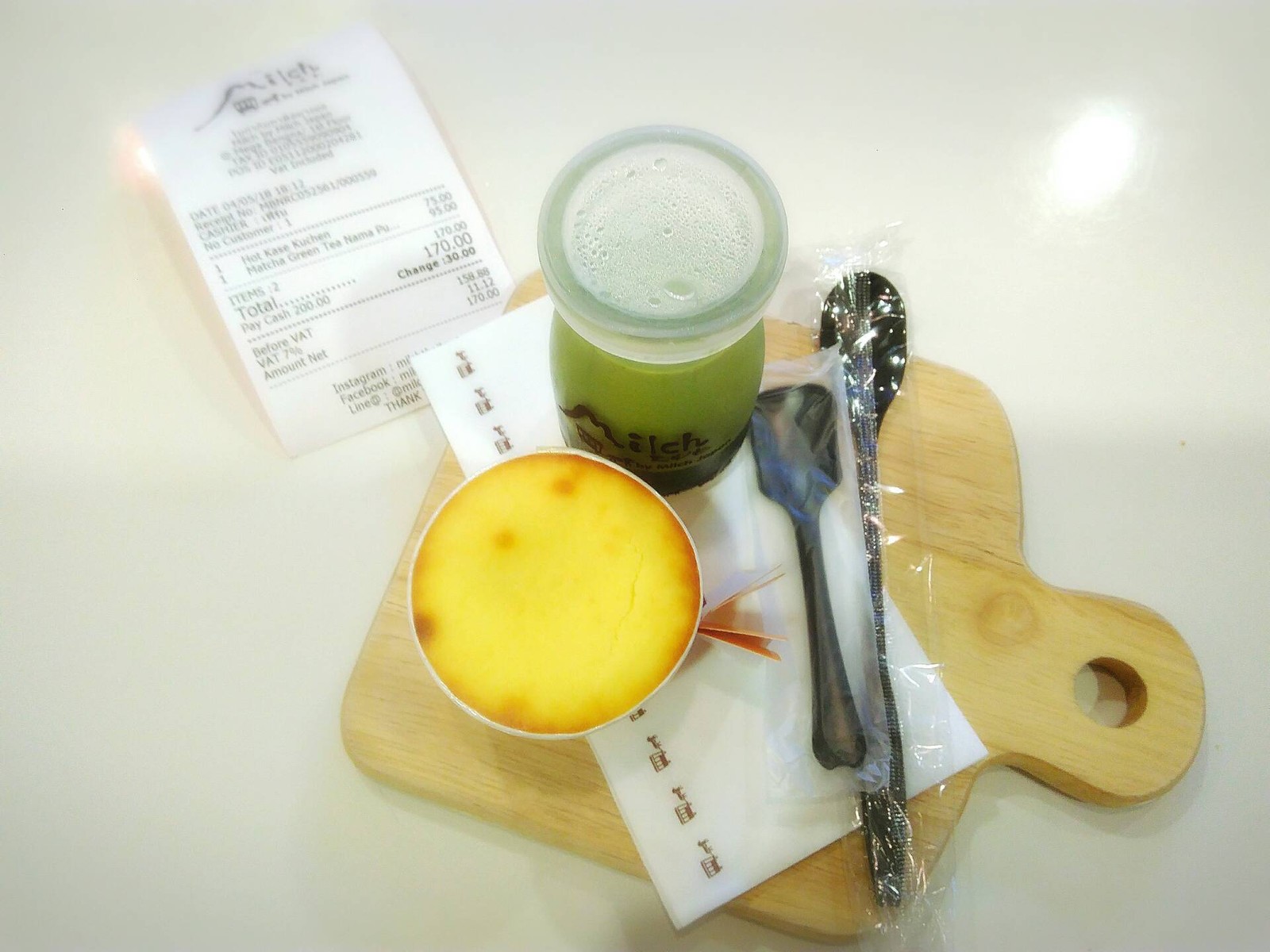 Cheese Cup • Matcha Nama Pudding ร้าน Milch Japan Cheesecake Mega bangna