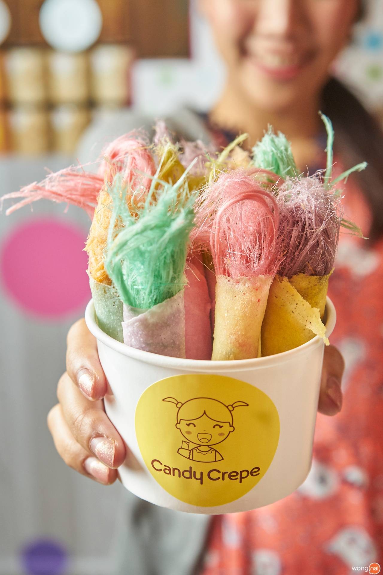 Candy Crepe โรตีสายไหมหลากสีสายพันธุ์ใหม่ ฟินละลายในปาก!