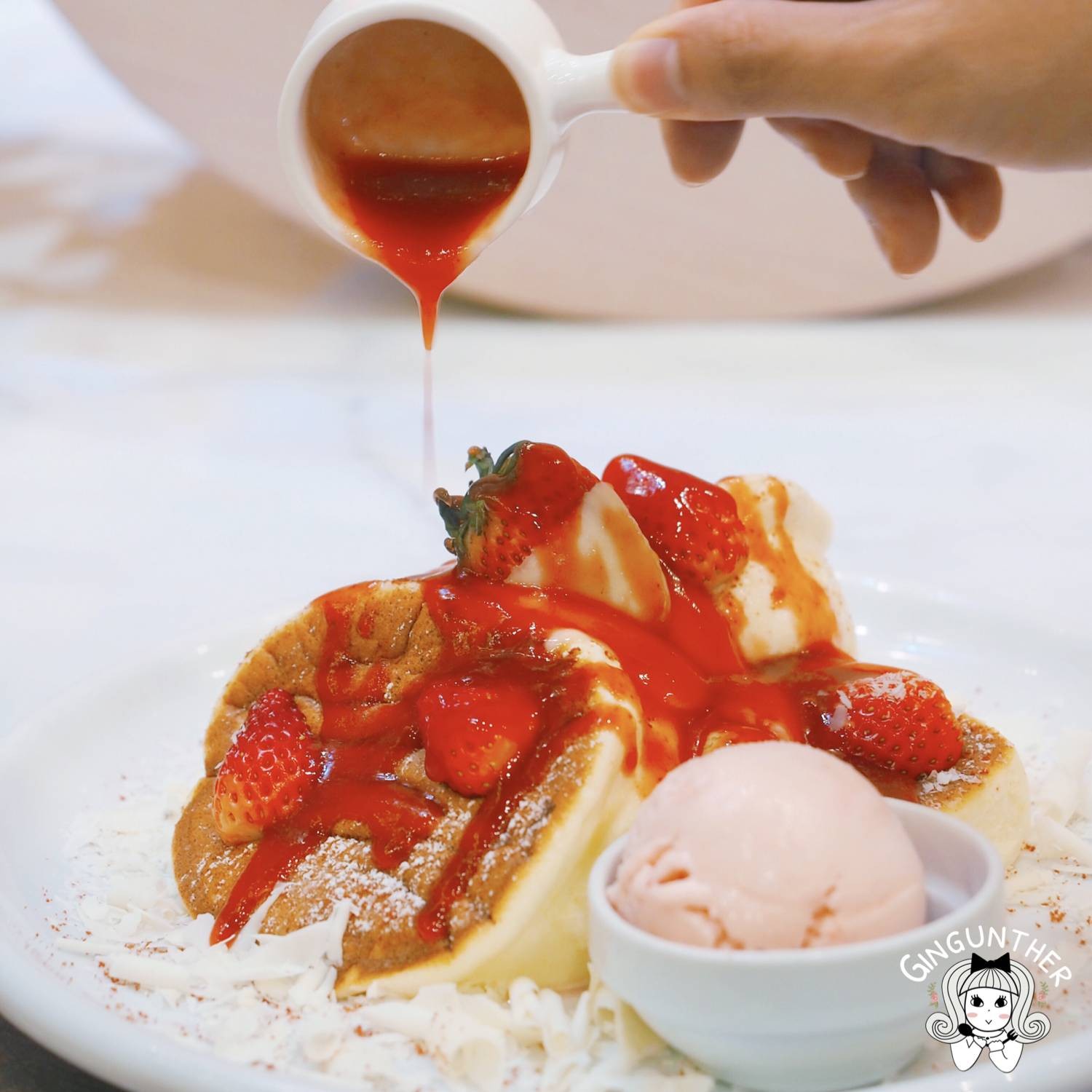 Strawberry Mascarpone Pancake ร้าน LeTAO Central Plaza Ladprao