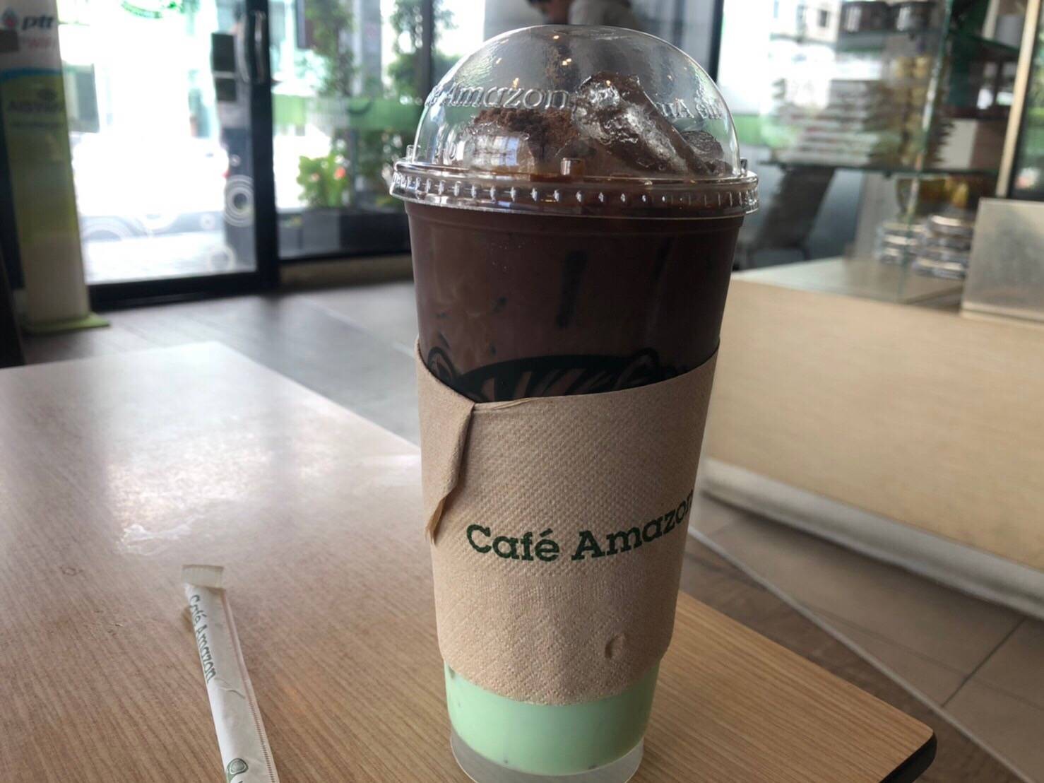 Cold Blood Peppermint Mocha ร้าน Café Amazon - SD832 โรงพยาบาลกล้วยน้ำไท