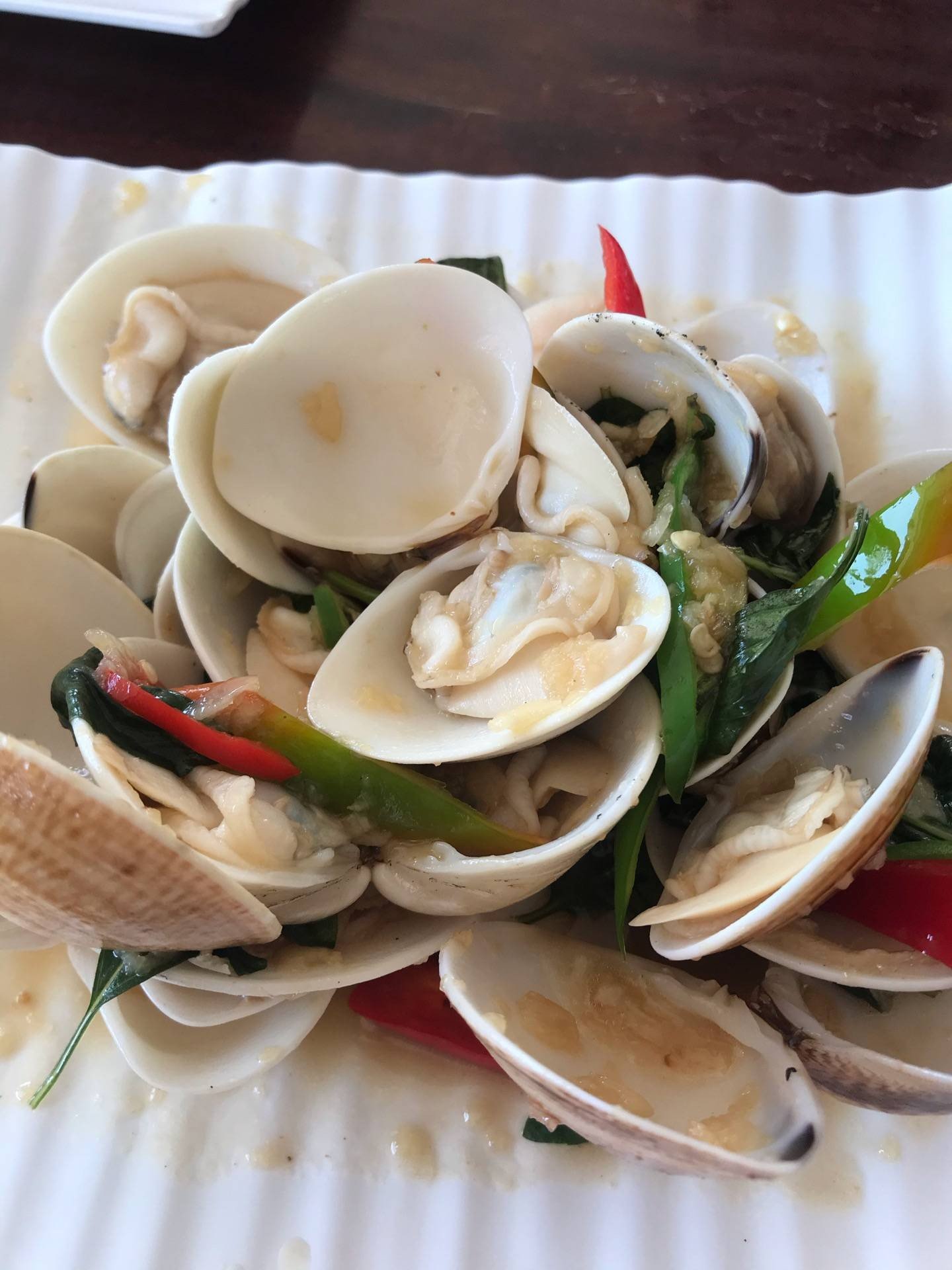 ผัดหอยตลับ ร้าน ร้านอาหารครัวบ้านป่า