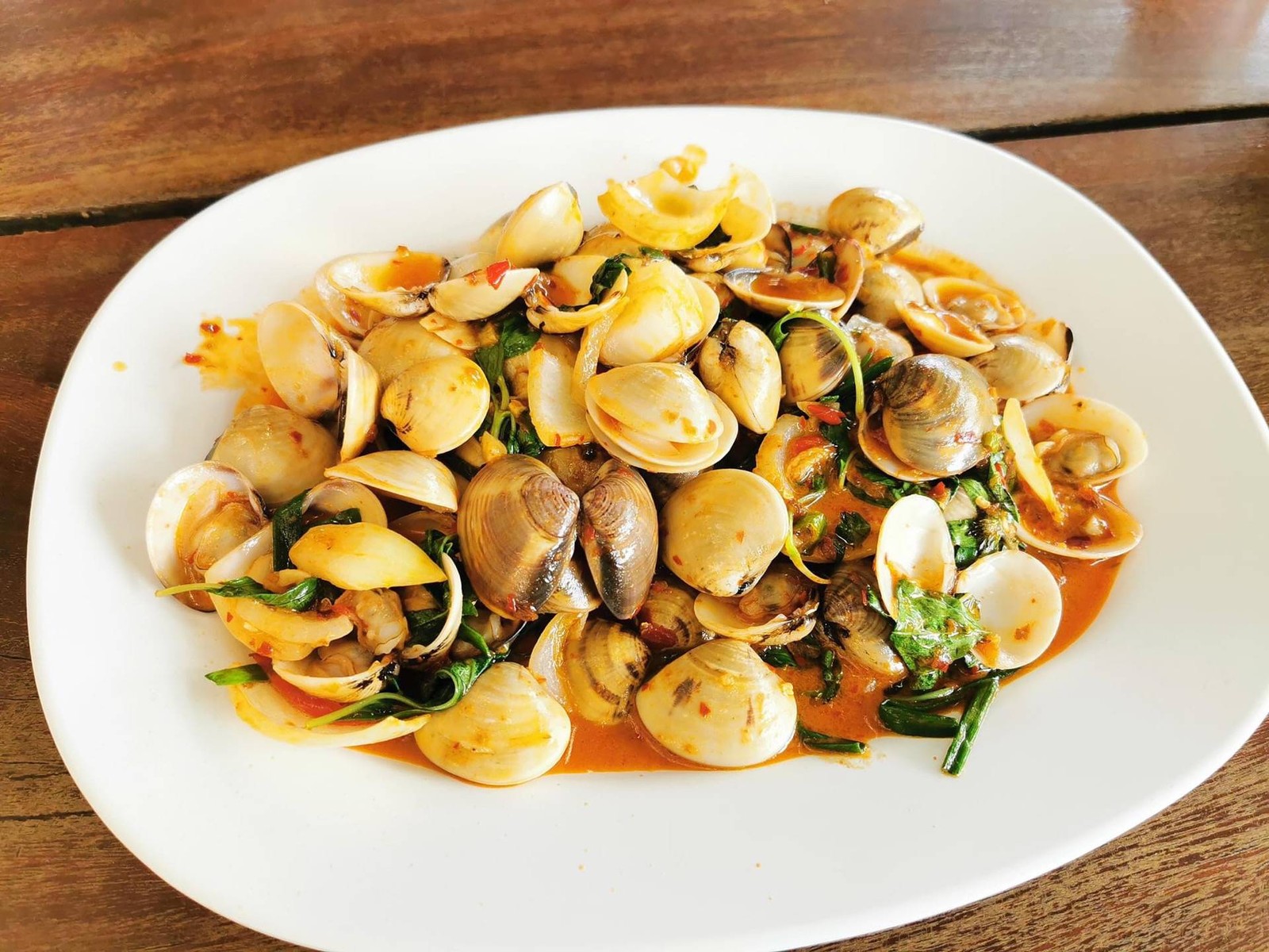 หอยตลับผัดพริกเผา • ต้องสั่ง เด็ดมากกกกกกก ร้าน ครัวกัปตันซีฟู้ดส์ บาง ...