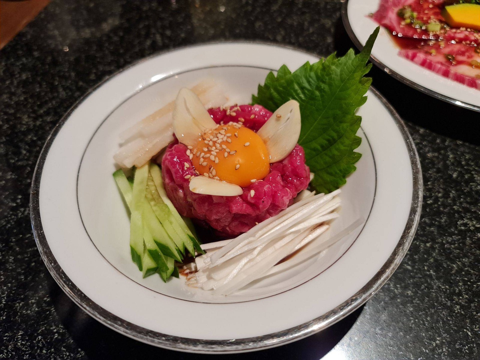 Beef Yukke (Yukhoe) ร้าน Ginzado ทองหล่อ