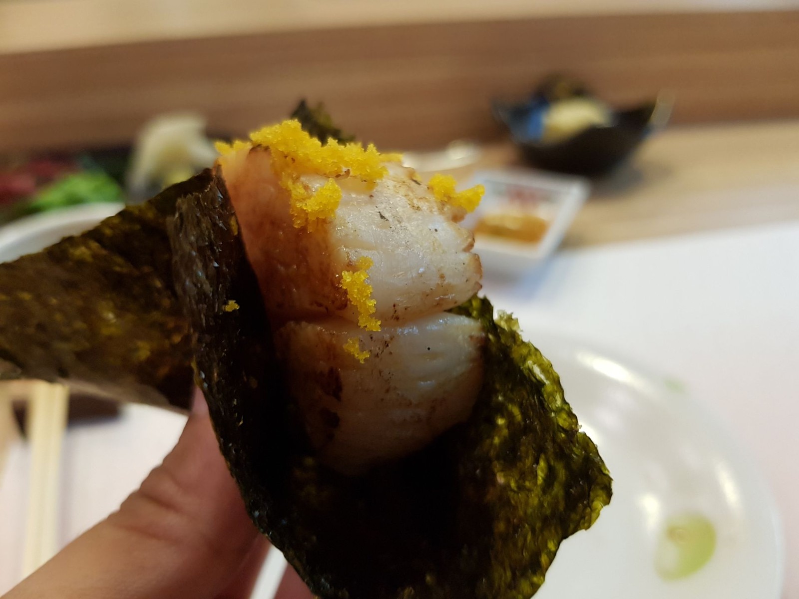 Hotate Yaki Nori ร้าน Sushi Totoya - Wongnai