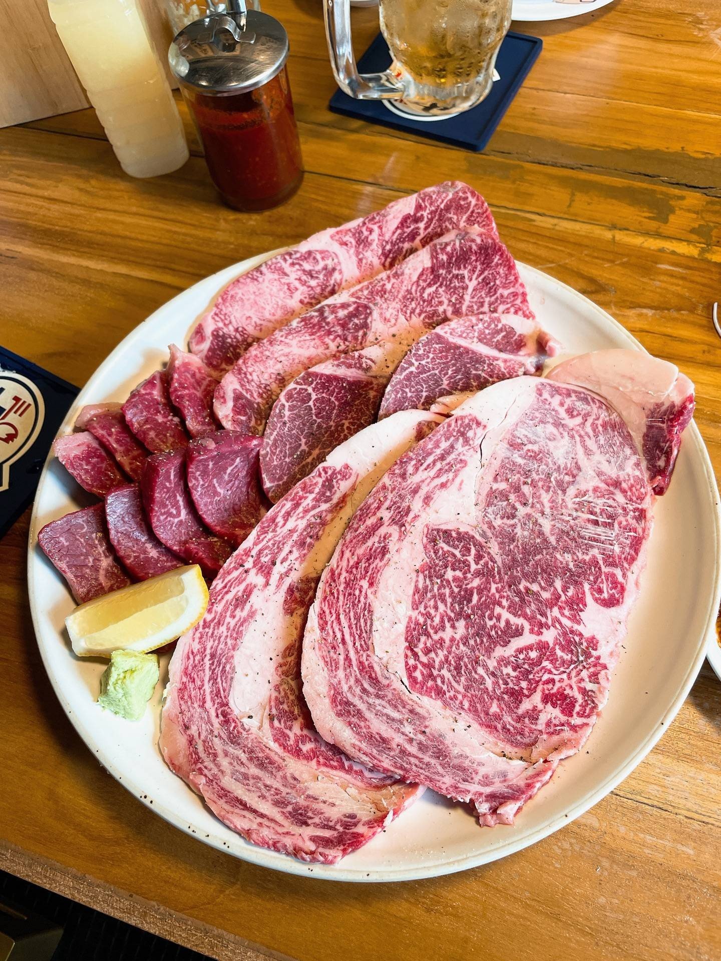 Omi Wagyu Beef Rare Part Set ร้าน Sumibi yakiniku 432 สุรวงศ์ - Wongnai