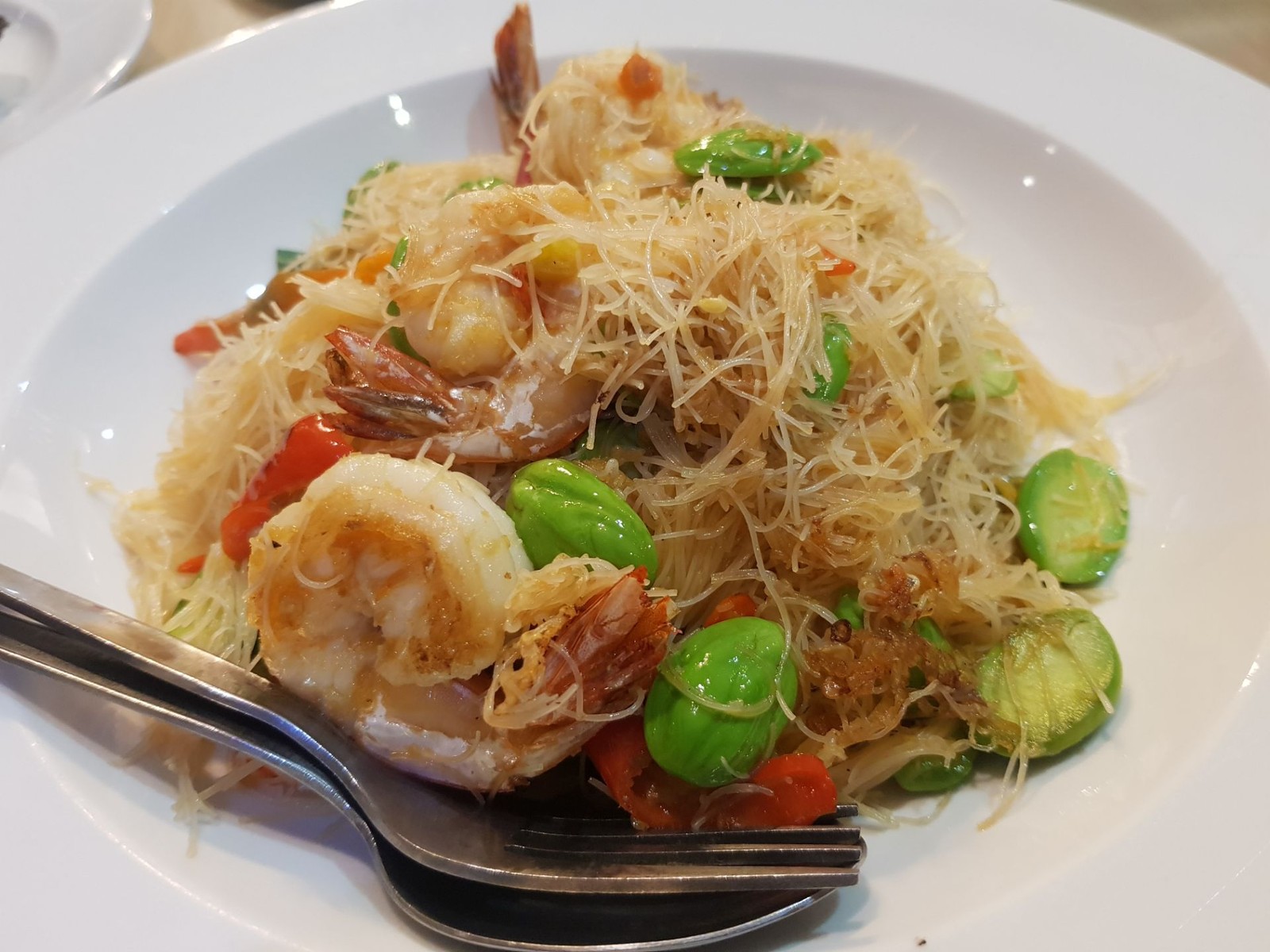 ผัดหมี่คั่วมันกุ้งสตอ ร้าน Coffee P'eak