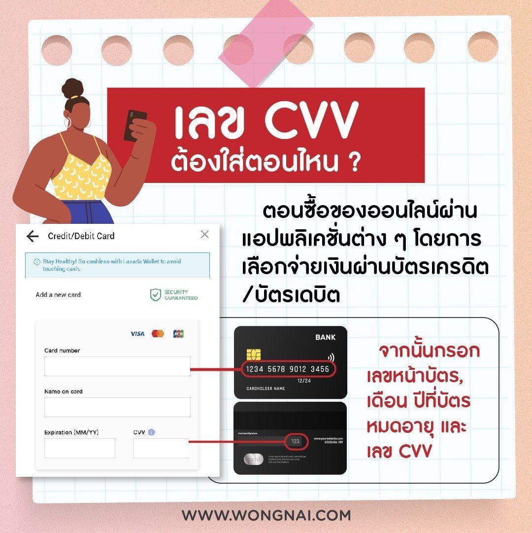 เลข CVV คืออะไร สำคัญแค่ไหน ทำไมเวลาซื้อของออนไลน์ต้องระวัง?