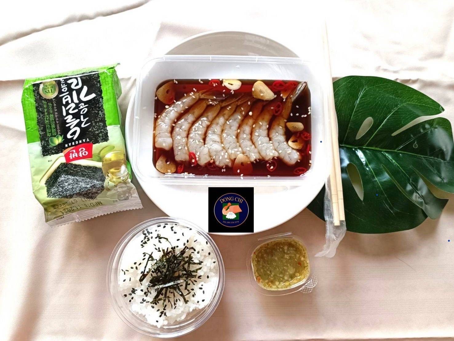 Set 1 กุ้งดองซิอิ๊วเกาหลีพรีเมี่ยม. 套餐1 • image ร้าน Salmon Dong Chi ...