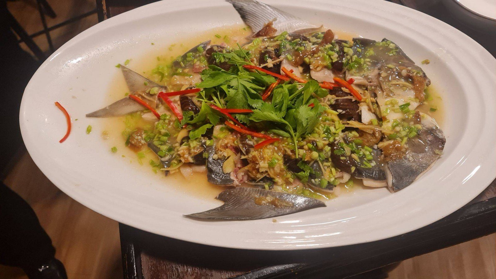 ปลาเต๋าเต้ยนึ่งมะนาว ร้าน Siang Ping Loh Chinese Restaurant โรงแรม ...