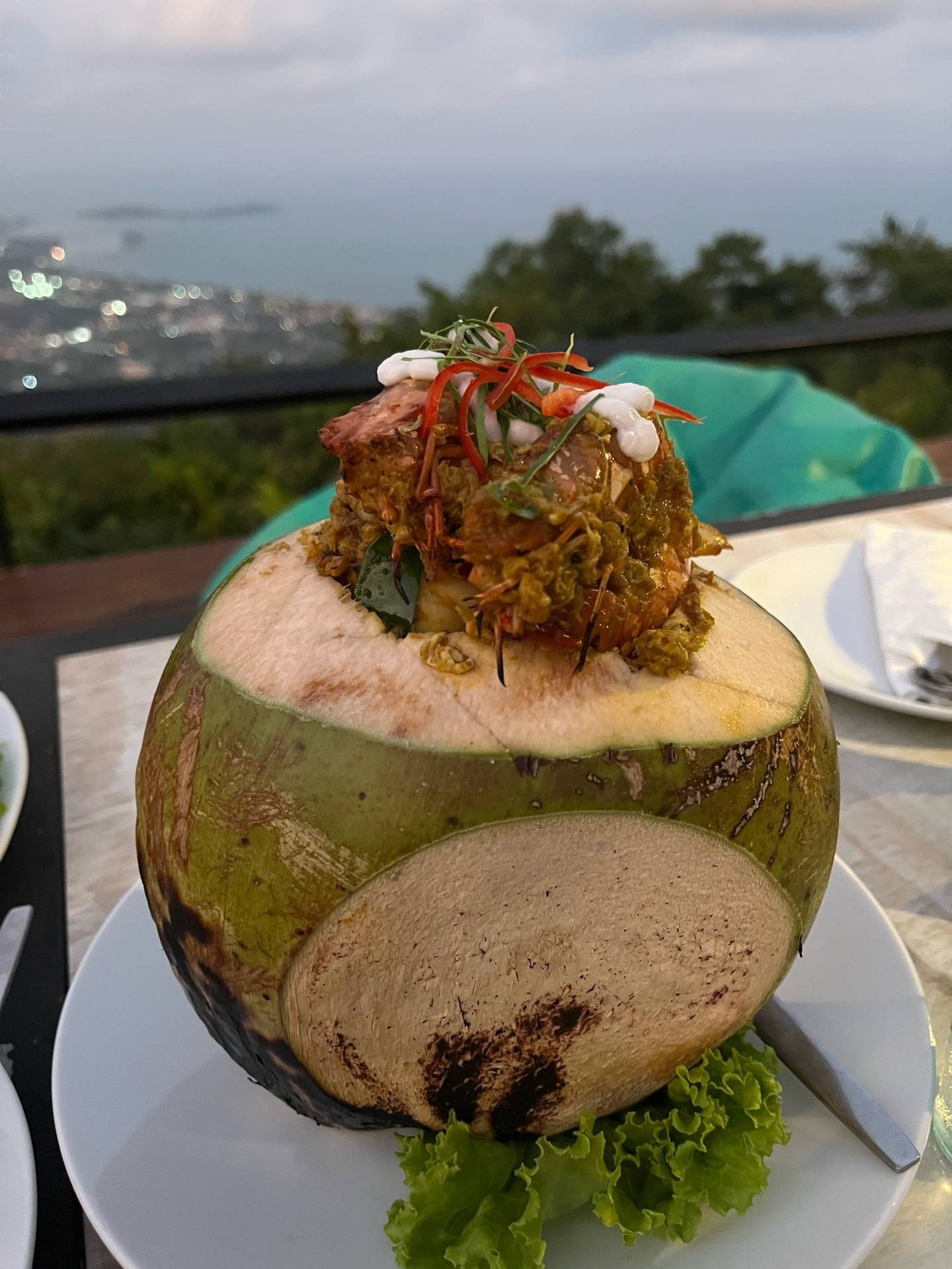 ห่อหมกทะเลมะพร้าวอ่อน ร้าน THE ROOF SAMUI - Wongnai