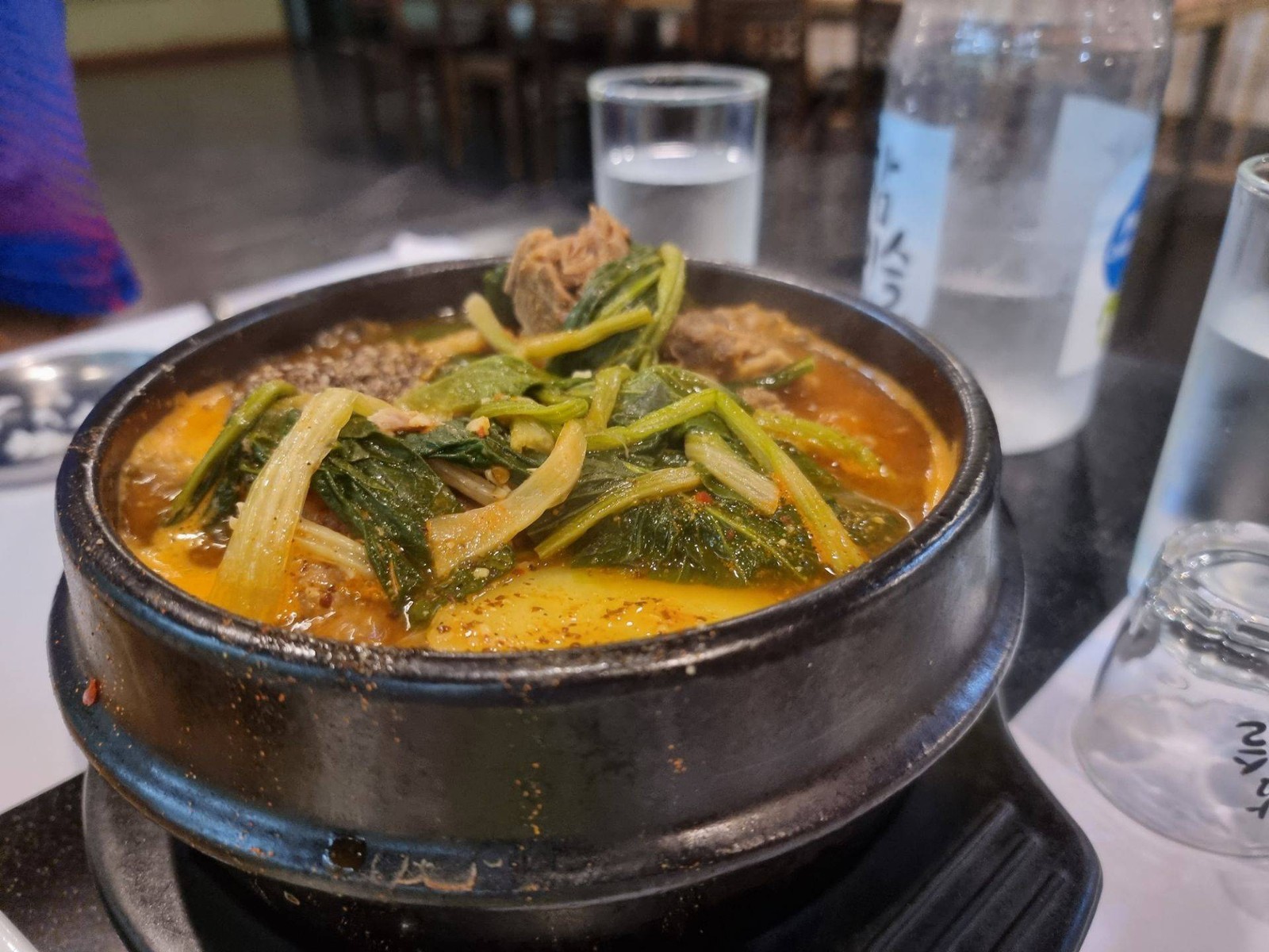 (BByeo-haejang-guk) Pork backbone soup ร้าน Daega Garden Korean Restaurant