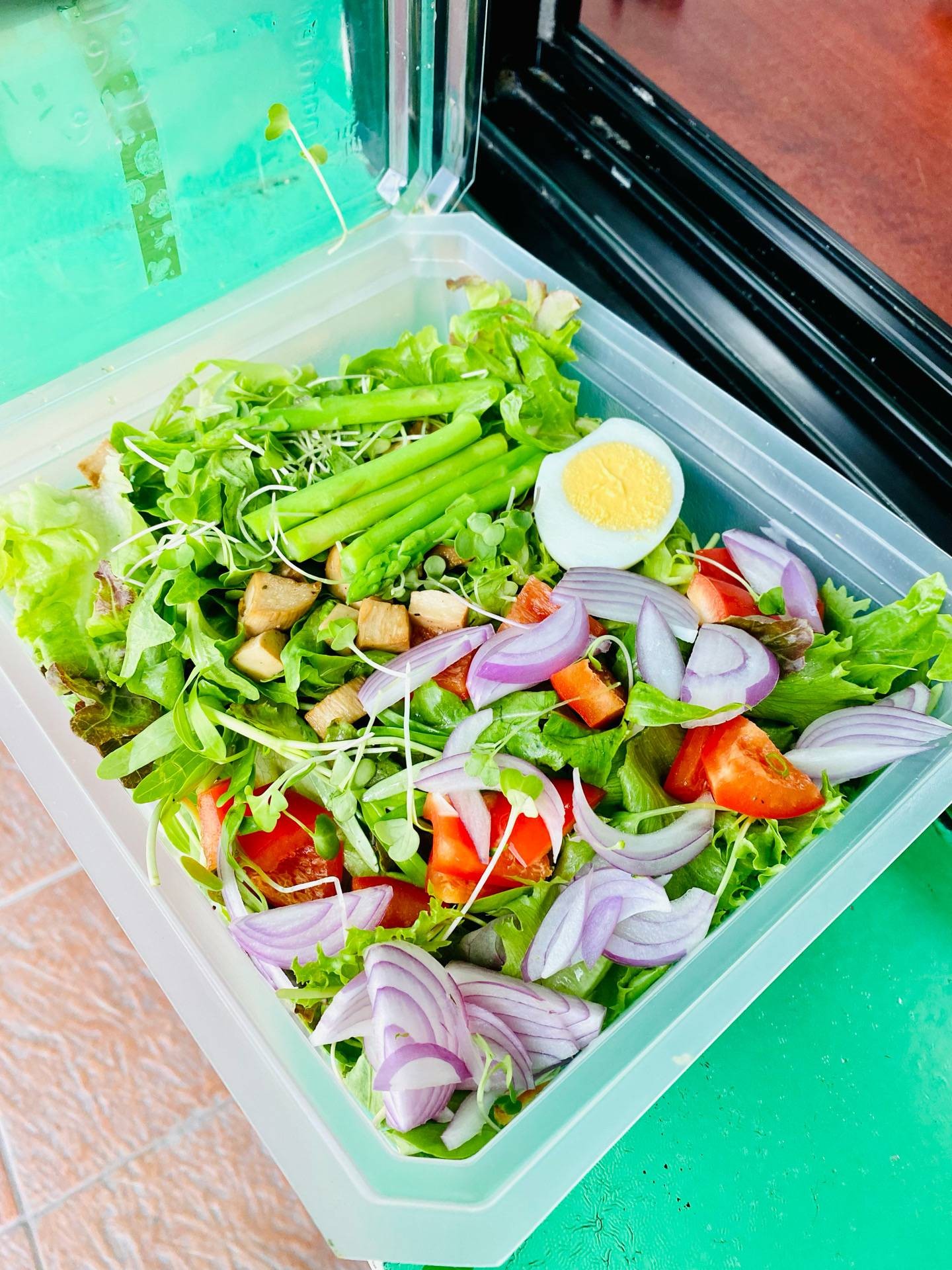 สลัดเลือก 4 step (Build your own salad) ร้าน สวนผัก โอ้กะจู๋ LINE MAN Kitchen เกษตรนวมินทร์ ...