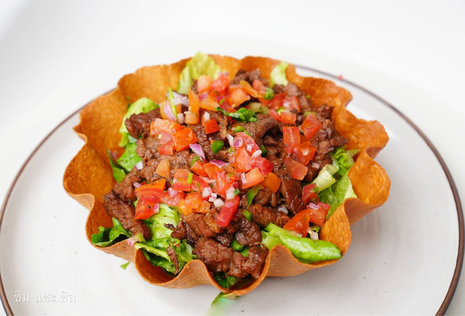 Mexi Beef Salad ร้าน The Spotted Pig ศาลาแดง