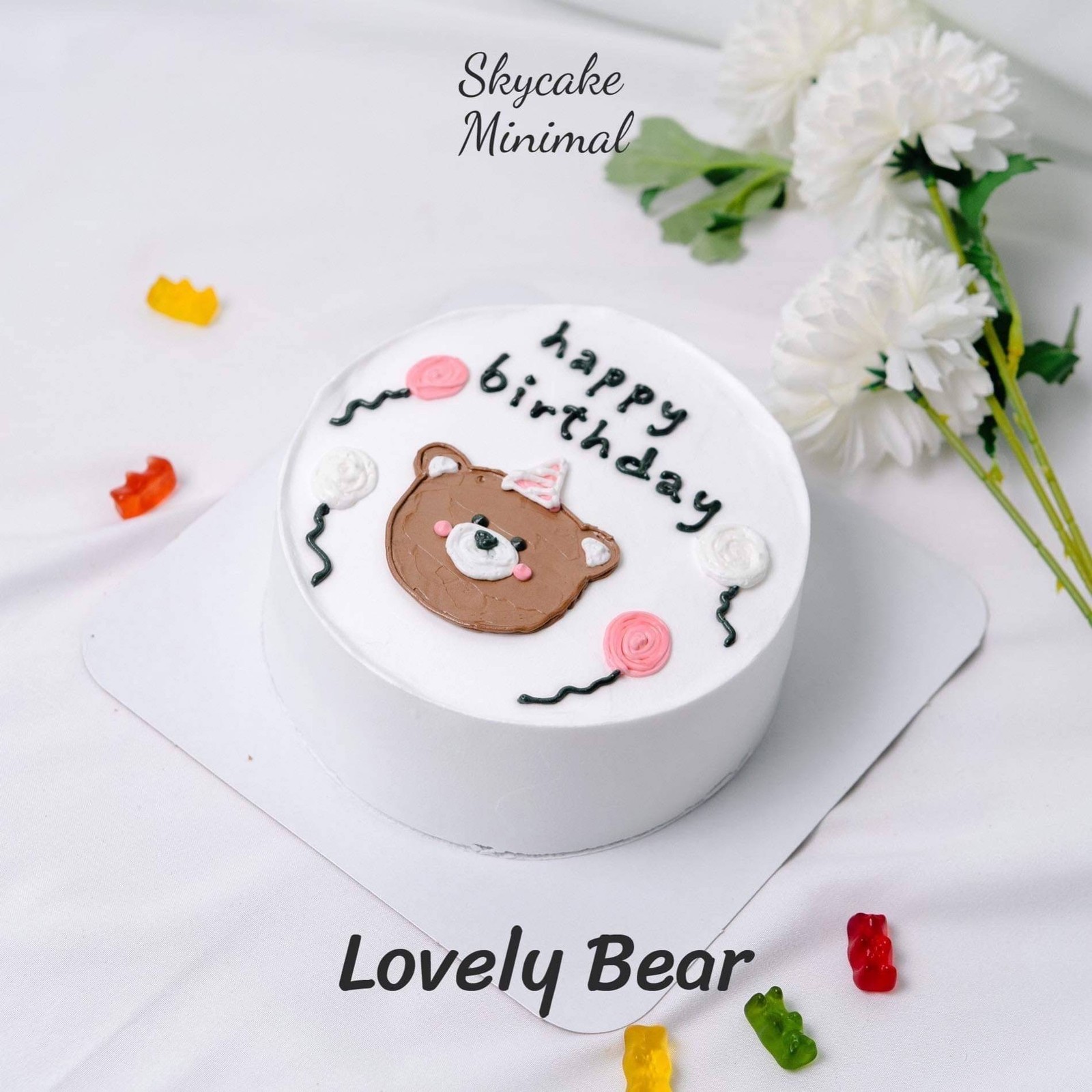 มินิ เลิฟลี่แบร์ • image ร้าน เค้กวันเกิด Skycake Minimal แยกบางพลู-บางใหญ่/เค้กมินิมอล/เค้กวัน ...