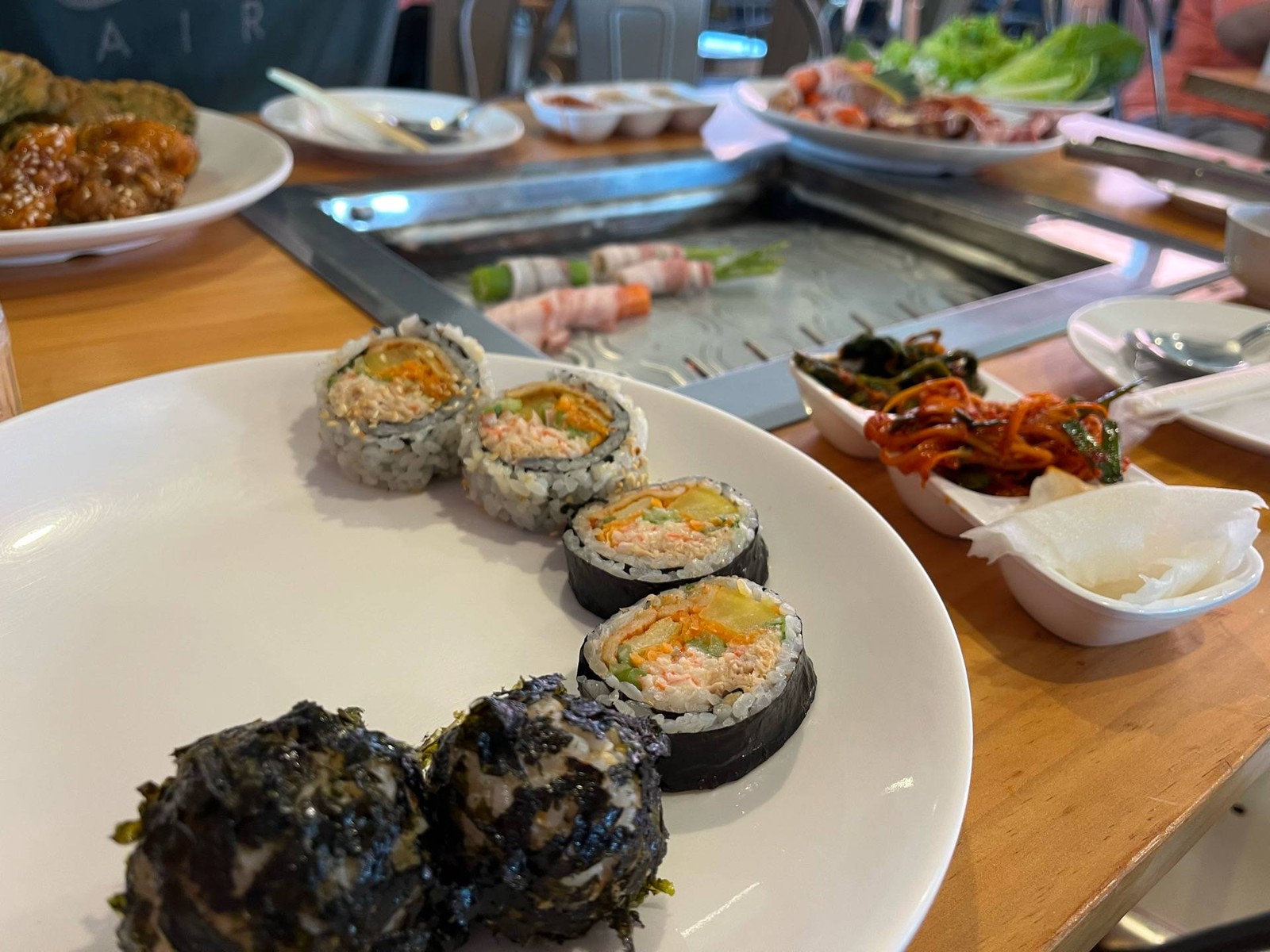 คิมบับ/ข้าวปั้นสาหร่าย ร้าน Sam Gyup Sal BBQ สาขาสรงประภา