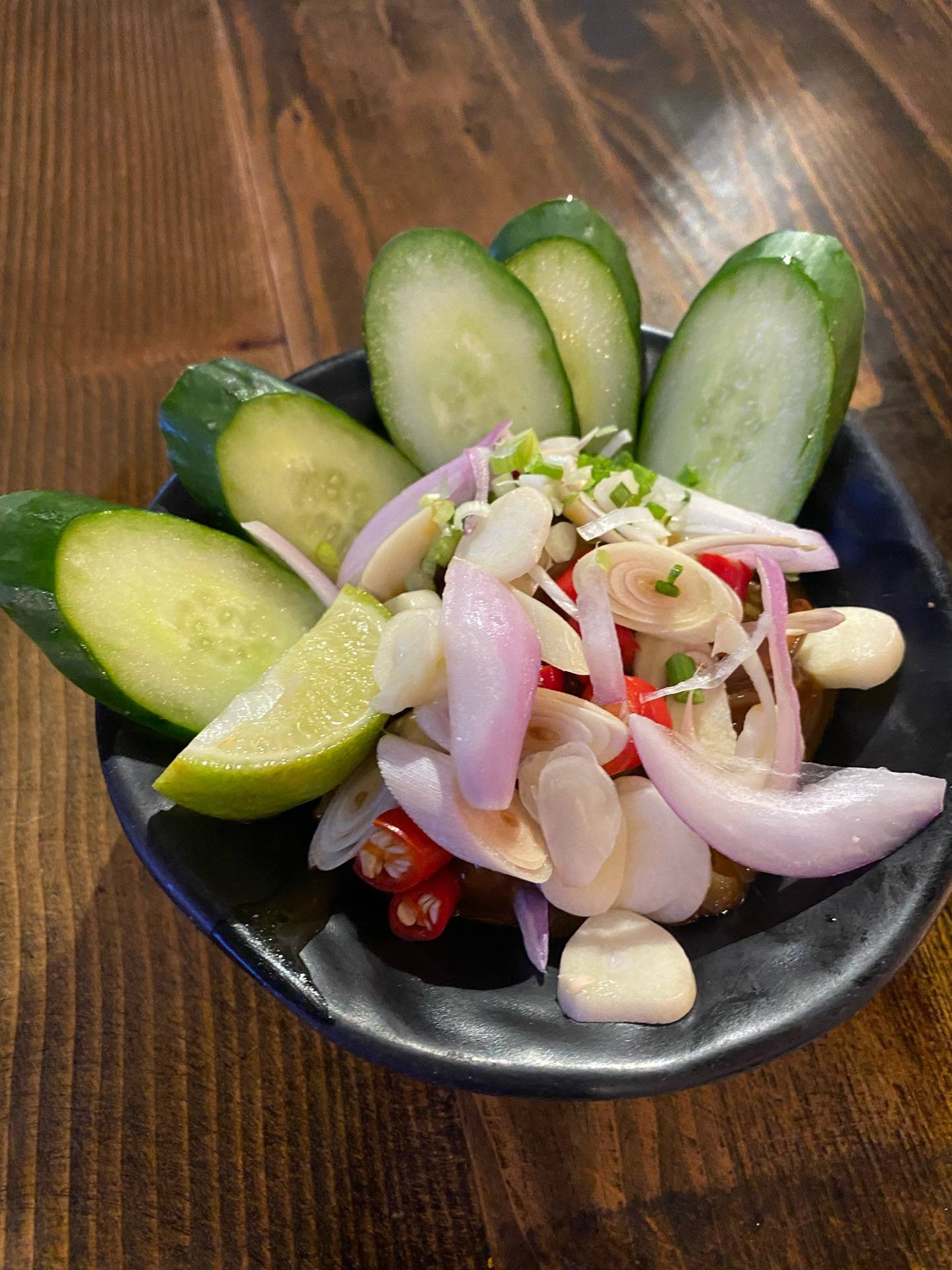 ยำปลากมึกปลาร้าญี่ปุ่น ร้าน Kenshin Izakaya อารีย์ Wongnai