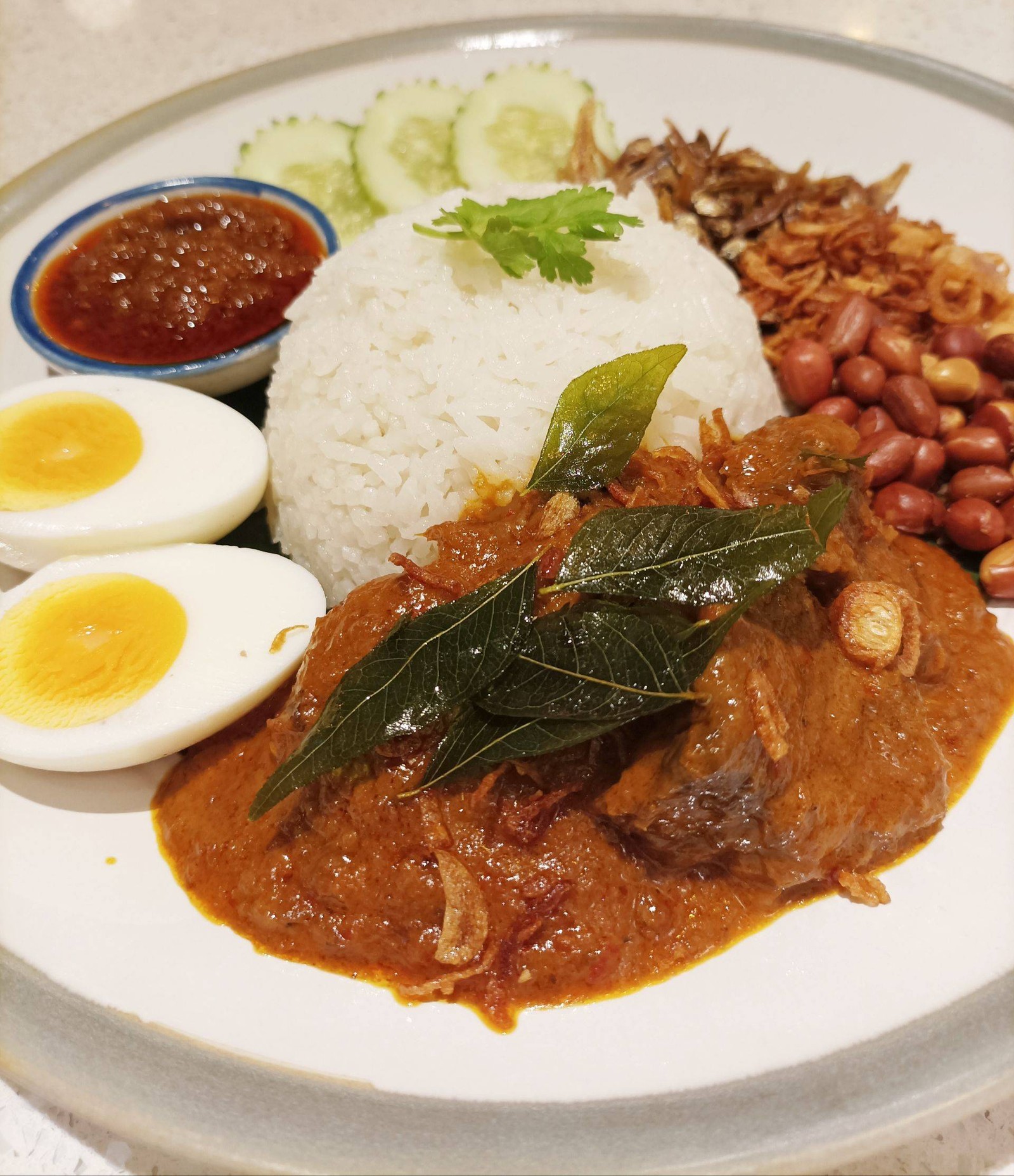 Beef Rendang Nasi Lemak ร้าน Chuan Kitchen Central World