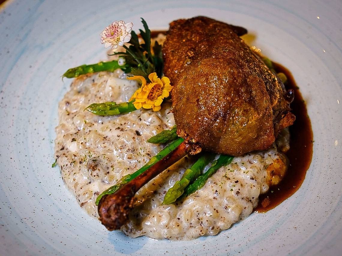 Duck Leg Confit Risotto • Duck Leg Confit Risotto ร้าน Cafe Claire ...