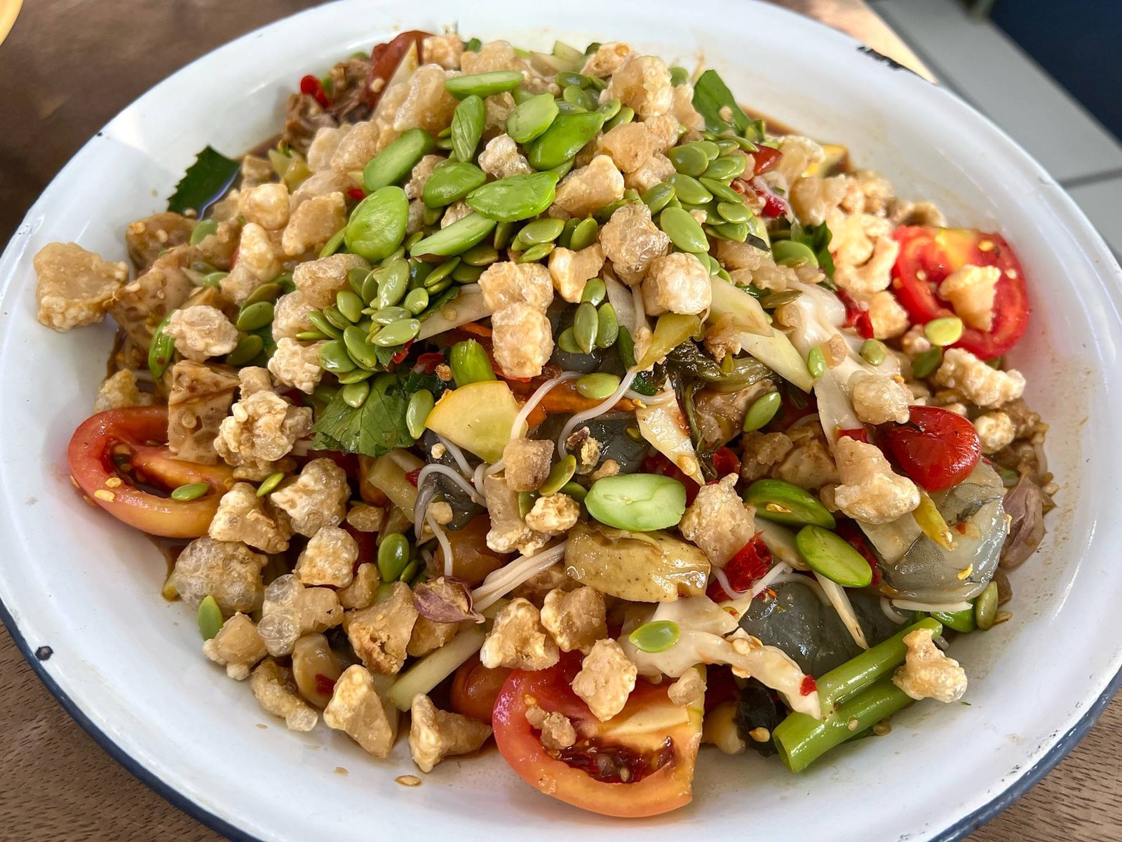 ตำโหน่งๆ กุ้งสด(มีความเผ็ดเดียว) • 390฿ ร้าน Phed Phed Ground เผ็ดเผ็ด ...