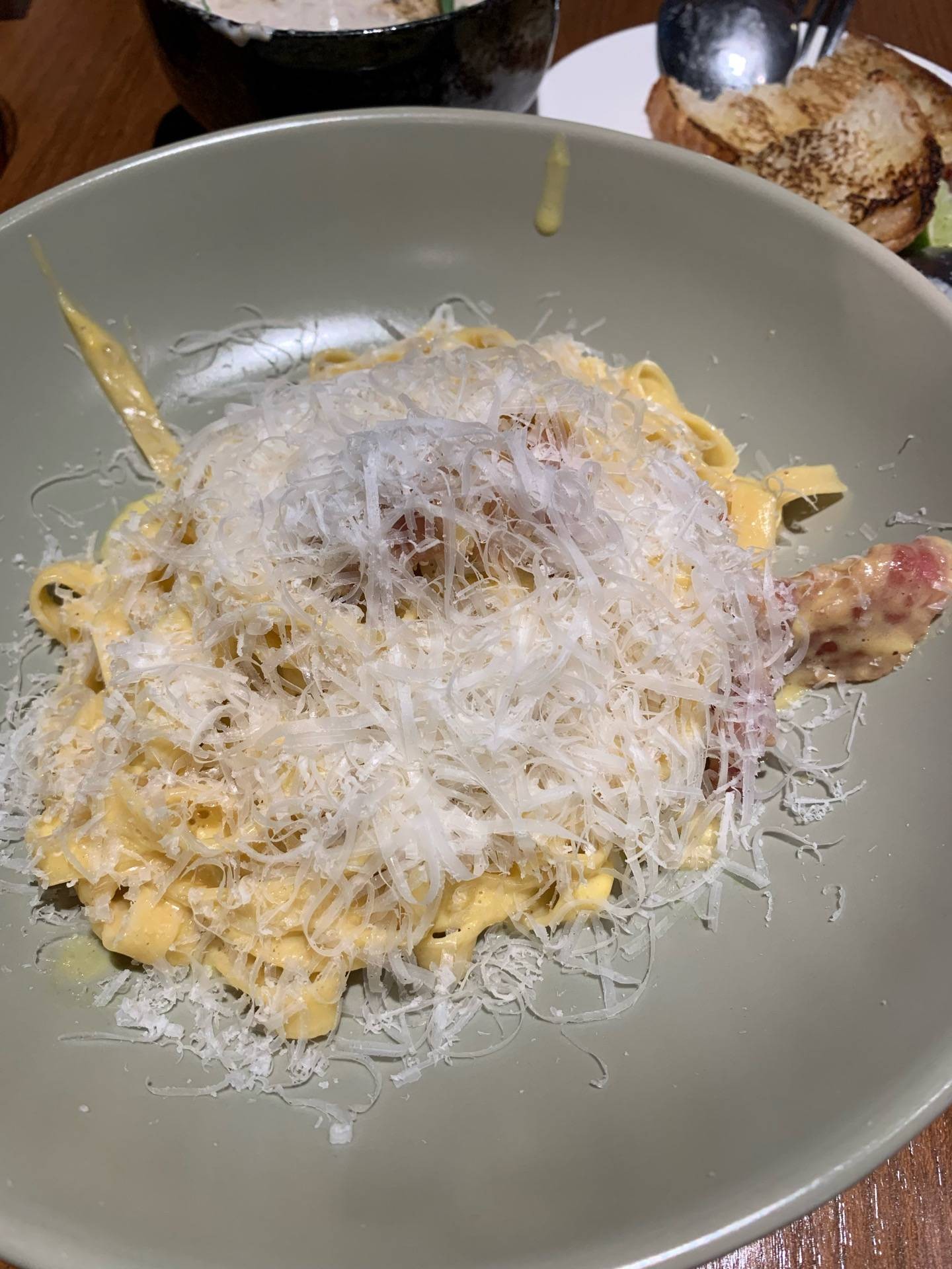 Pasta Carbonara Bacon ร้าน Ñam Ñam Pasta & Tapas (ยัมยัม พาสต้า แอนด์ ...