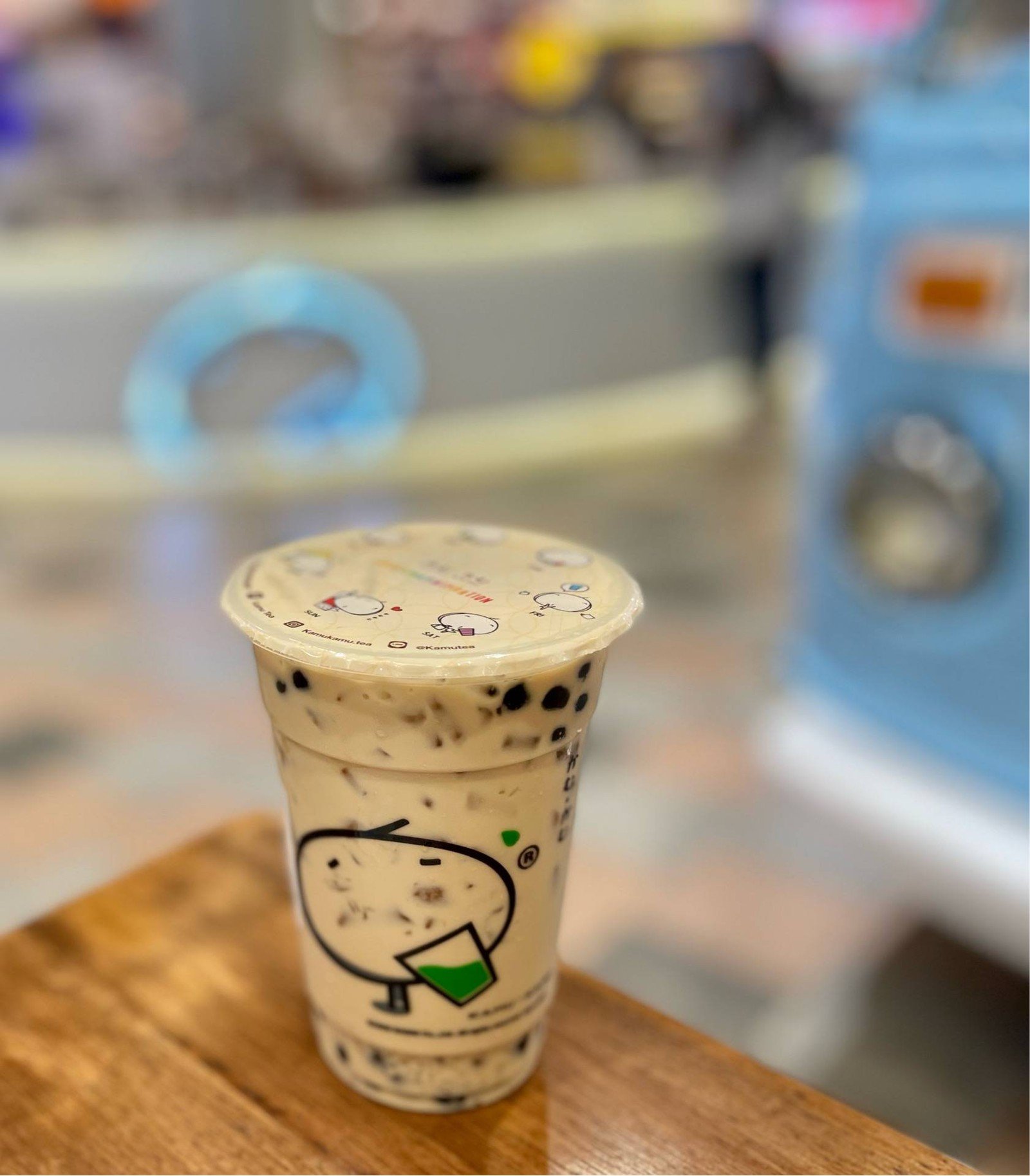 🧋Kamu Milk Tea Pearl Duo. (Price 70 Baht.) ร้าน Kamu Tea เทอร์มินอล 21 พระราม 3