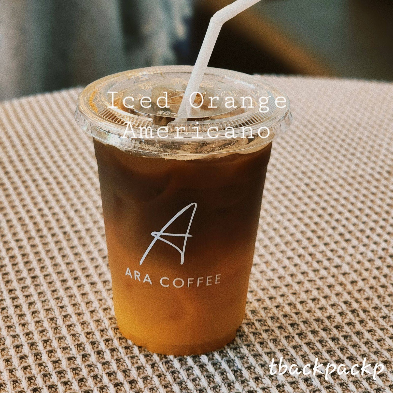 Orange Americano อเมริกาโน่ส้ม ร้าน ARA Coffee ลาซาล 52