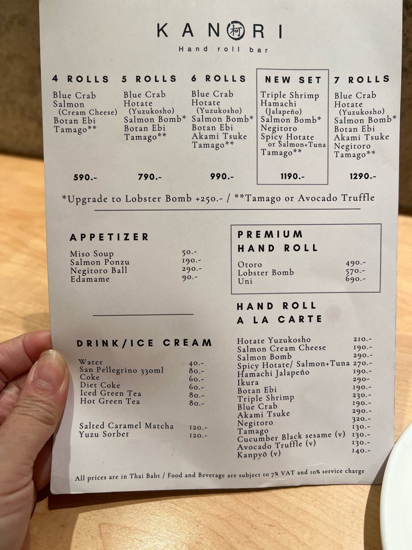 รูป Kanori Hand roll bar Emquartier ชั้น G