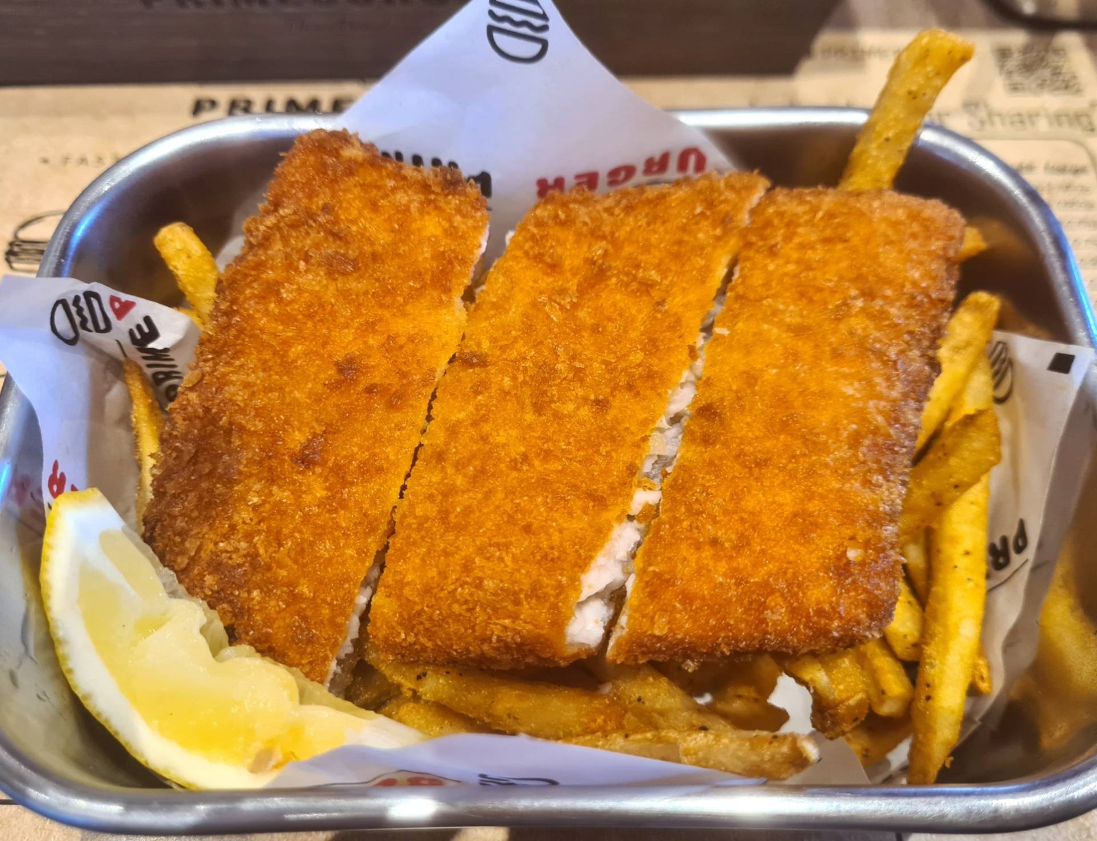 Fish & Chips ร้าน Prime Burger Central World