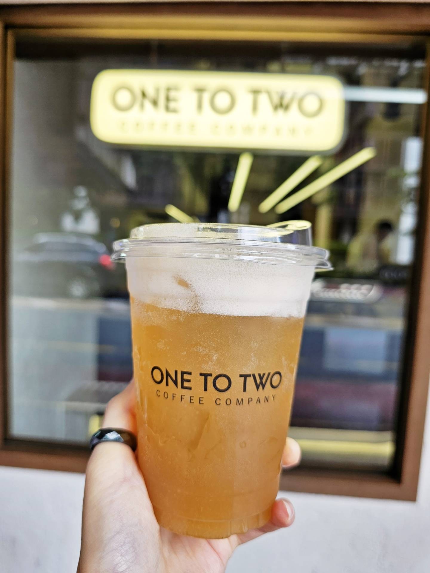 Peach Tea ร้าน One To Two Coffee อารีย์