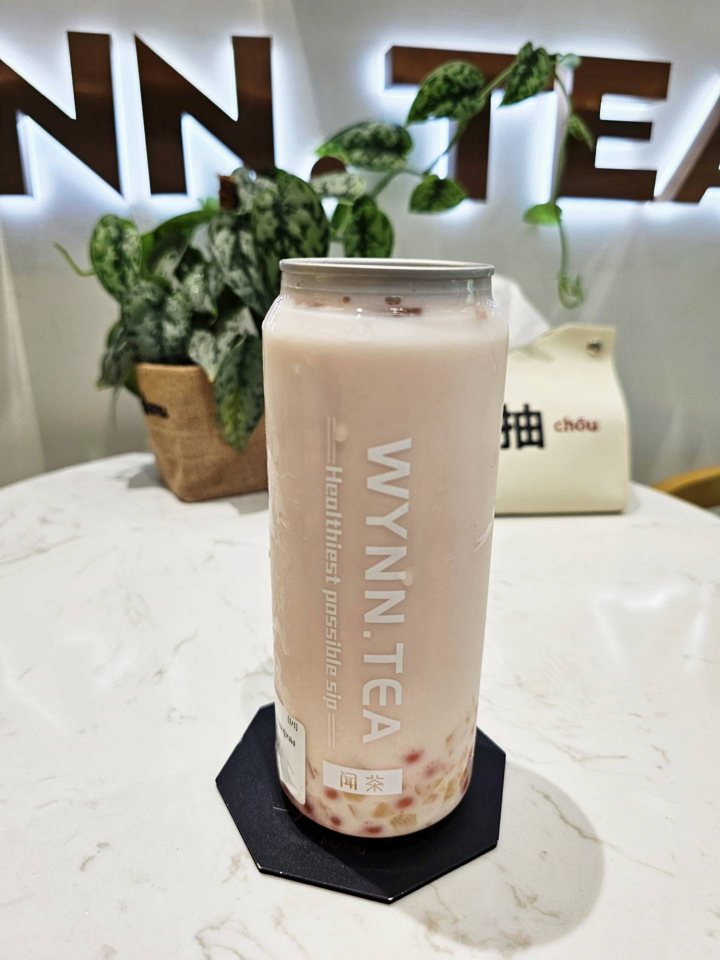 ชานมอู่หลงพีช ร้าน Wynn Tea บรรทัดทอง