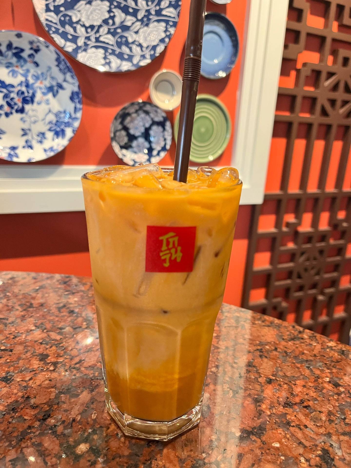 ชาไทยเย็น ร้าน Go Win DimSum