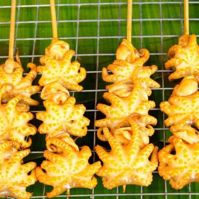 รูป หมึกย่าง Queen Squid 89 บางบอนวิวล์