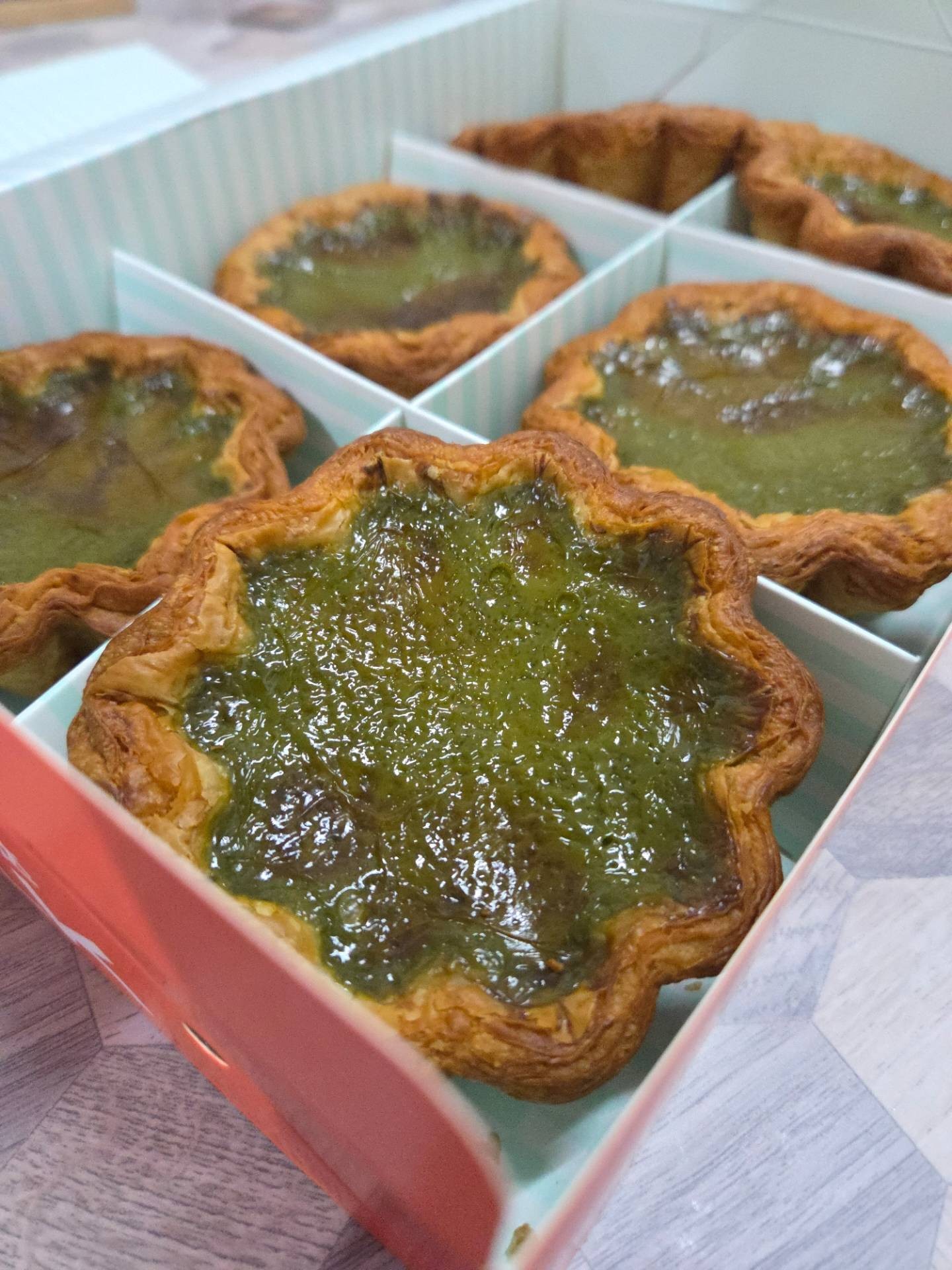 Uji Matcha Mochi Egg Tart ร้าน yolk