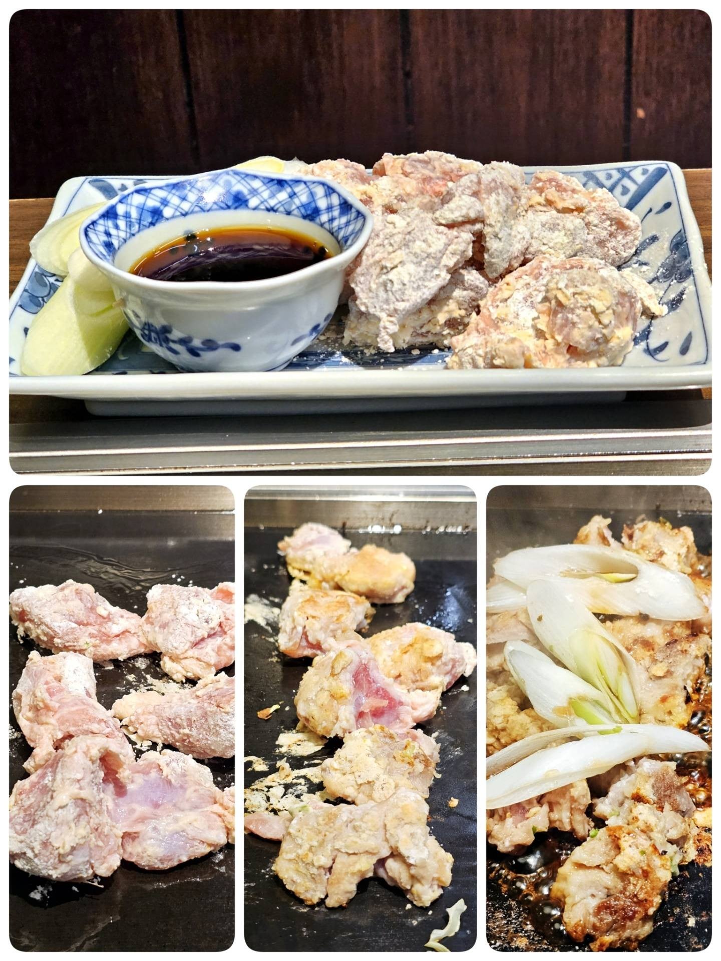 สะโพกไก่ย่าง ร้าน Tsukishima Monja Moheji