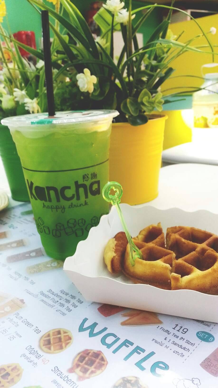 รีวิว Tea & Waffle By Kancha - ร้านวาฟเฟิลเล็กๆ ในดอนเมือง
