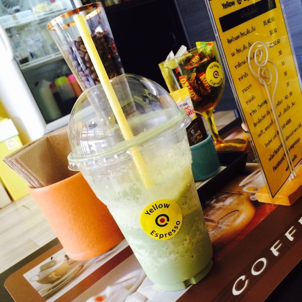 รีวิว Yellow Espresso Coffee Shop - รสชาติชาเขียวถูกปากเป็นที่สุดอ่ะ