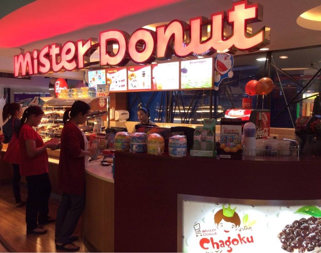 รีวิว Mister Donut เซ็นทรัล สีลม ชั้น 1 - อิมพอร์ตโดนัท เจ้าแรกในเมืองไทย