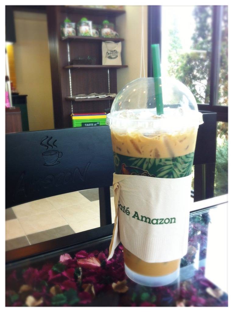 รีวิว Café Amazon - RM1584 ปตท.สน.สน. สุวินทวงศ์ (ขาเข้า) - เติมกาแฟแต่เช้าเลย ลองสาขาใหม่