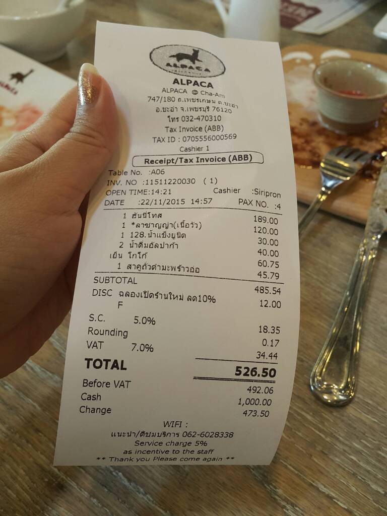 รูป Alpaca Restaurant Cha-Am