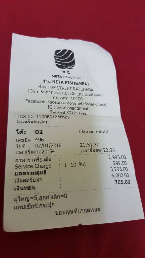 รีวิว Neta Fish & Meat เดอะ สตรีท - ครั้งแรกและครั้งเดียว ลาขาด - Wongnai