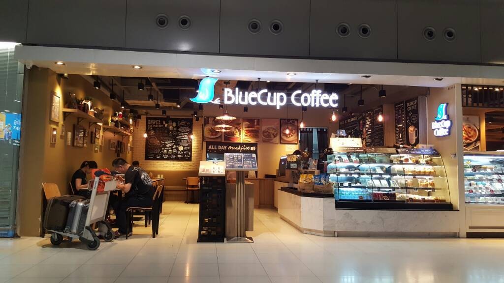 รีวิว Bluecup Coffee สนามบินสุวรรณภูมิ - ฟ้าทานข้าวก่อนฟ้าจะบิน!!!