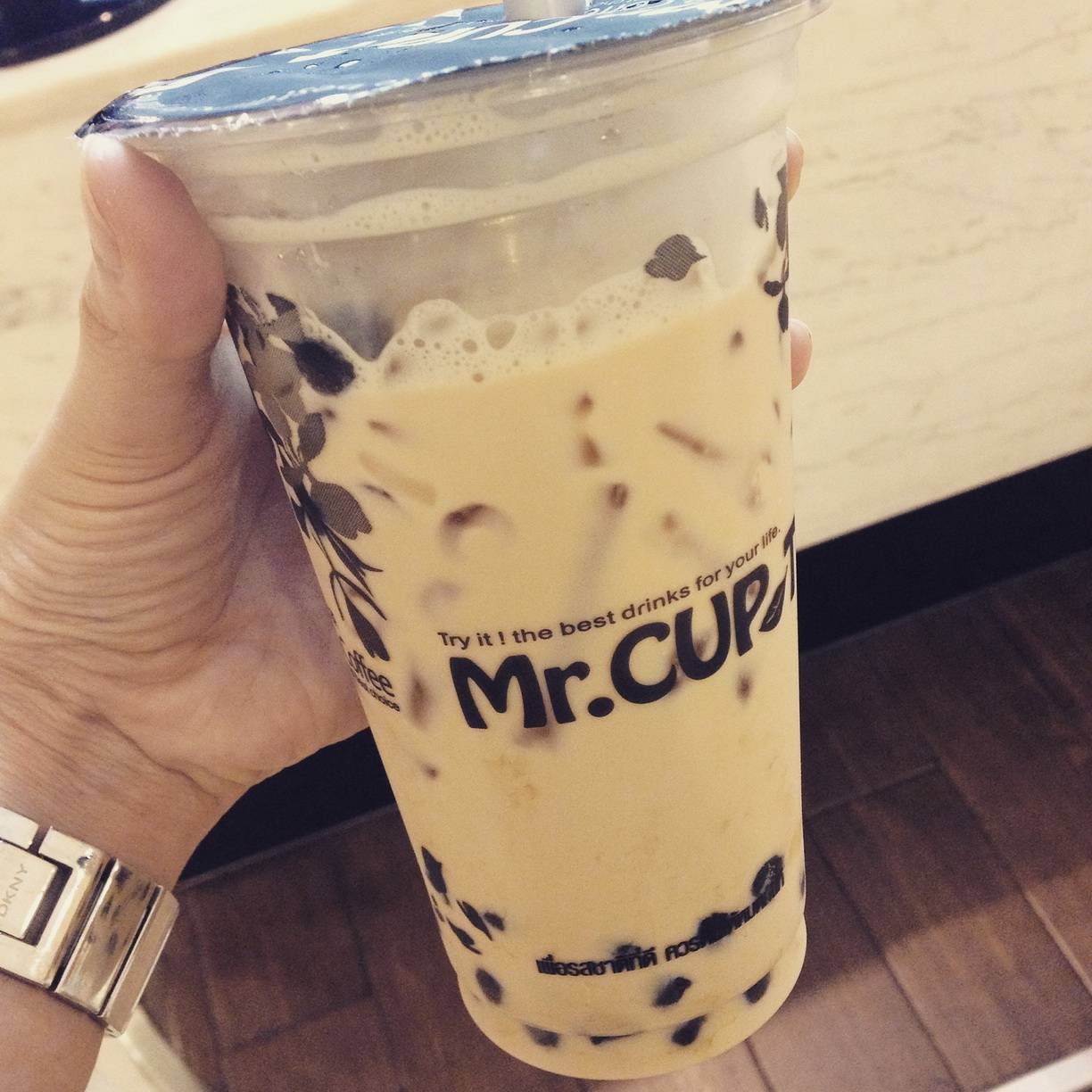 รีวิว Mr. Cup T เซ็นทรัล พระราม 3 - ชานมไข่มุก MR.CUP T
