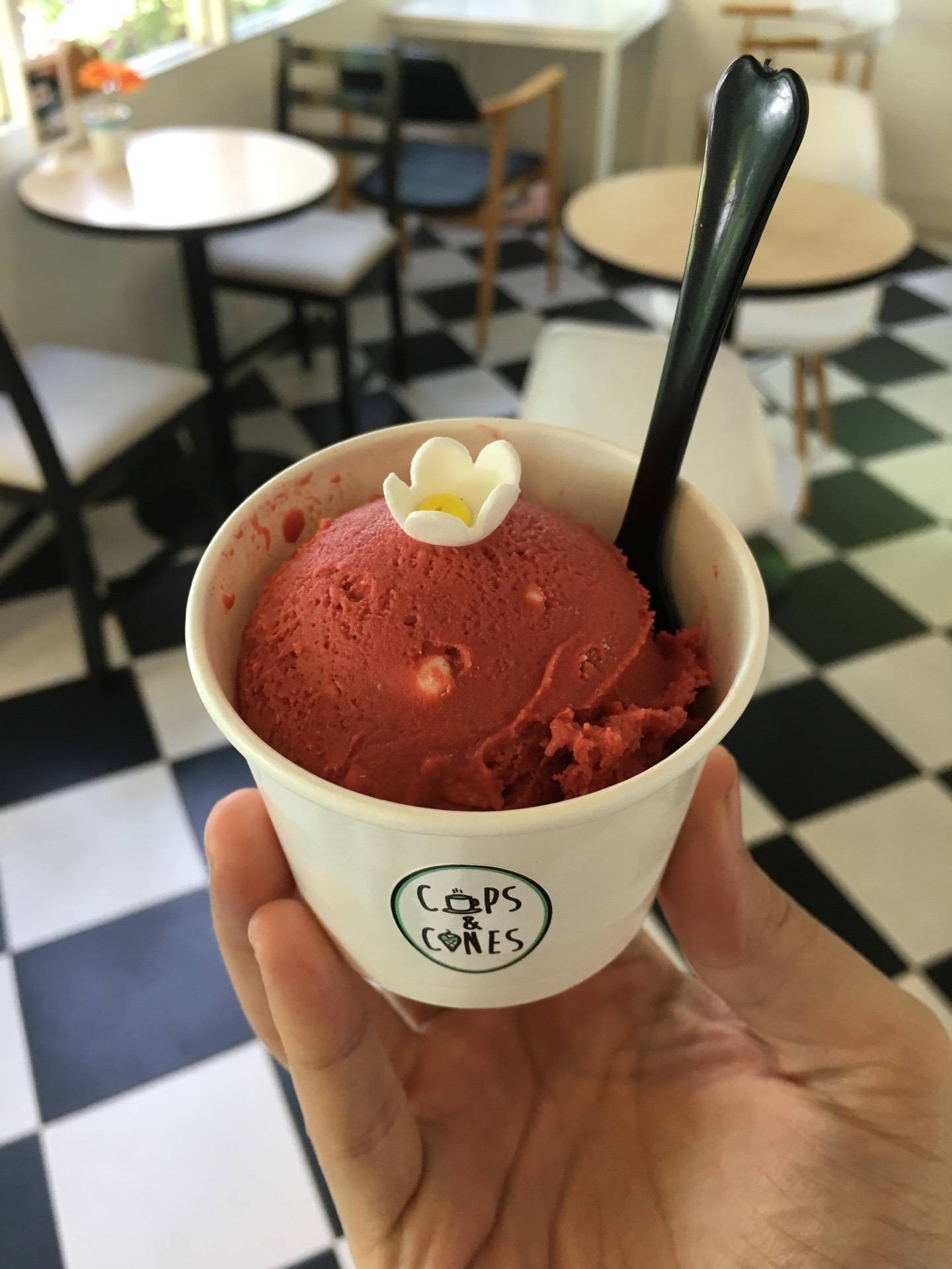 รีวิว Cups&Cones ถ.เลียบคลองประปา แจ้งวัฒนะ นนทบุรี - ตกแต่งน่ารัก ...