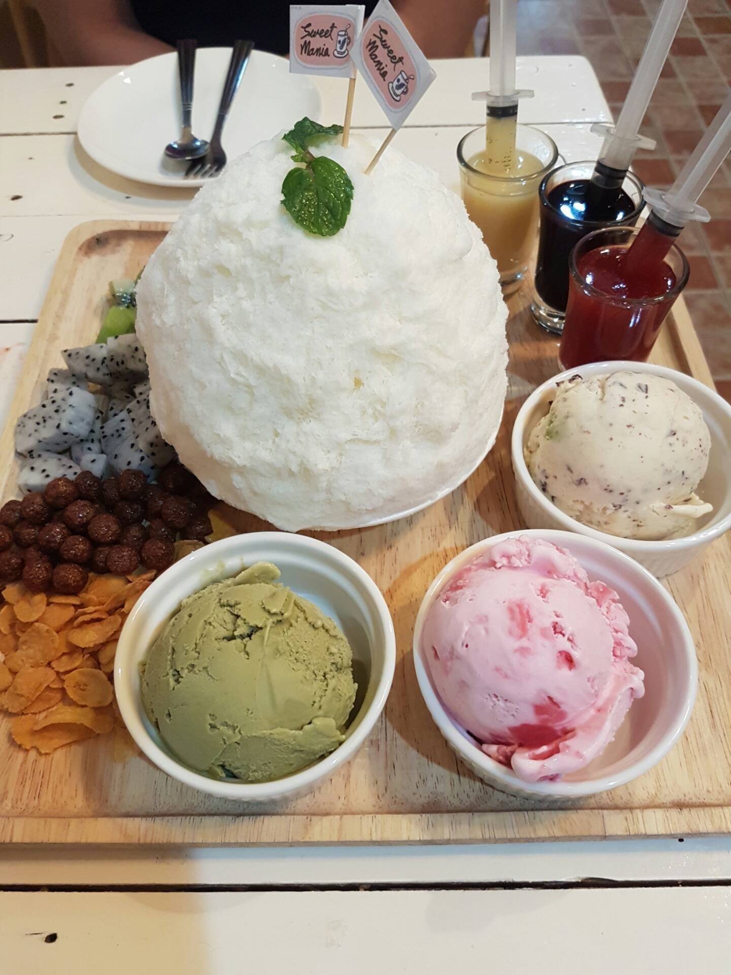 รีวิว Sweet Mania Cafe' Milk Sweet Mania Cafe Milk - บิงซู ที่ให้เลือก ...