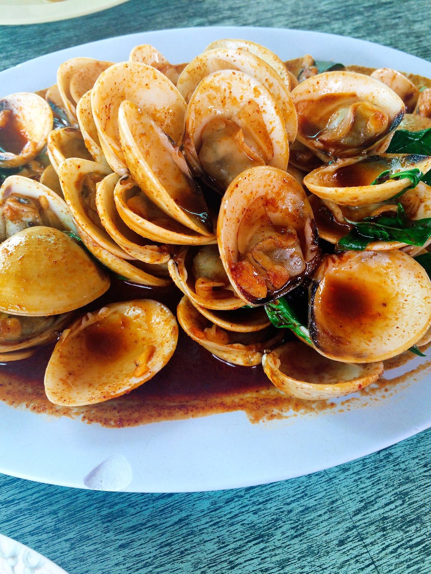 หอยตลับผัดน้ำพริกเผา ร้าน ร้านจ่ารุณ - Wongnai