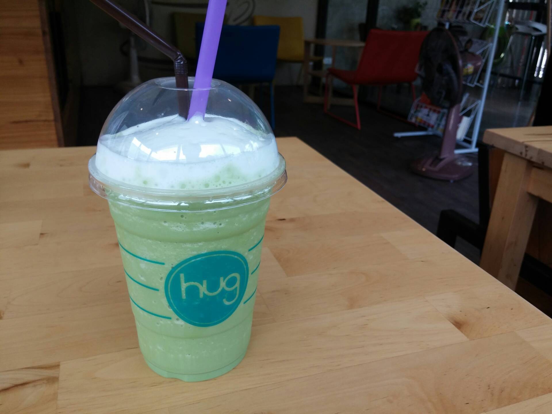 รีวิว hug Coffee - Green Tea Latte Frappe รสชาติดี
